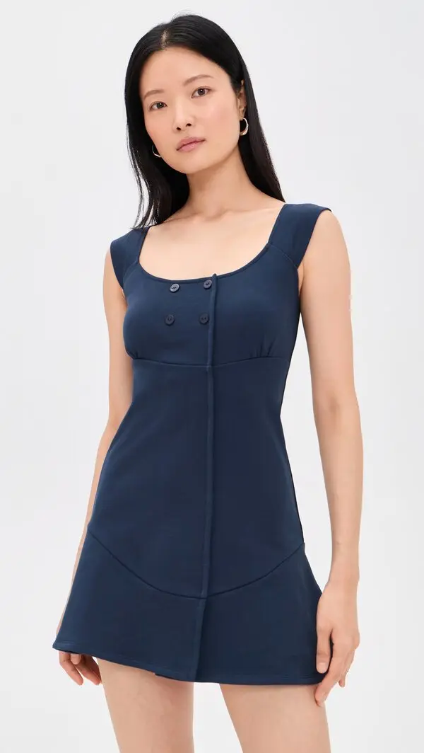 PEACHY DEN Joni Button Dress