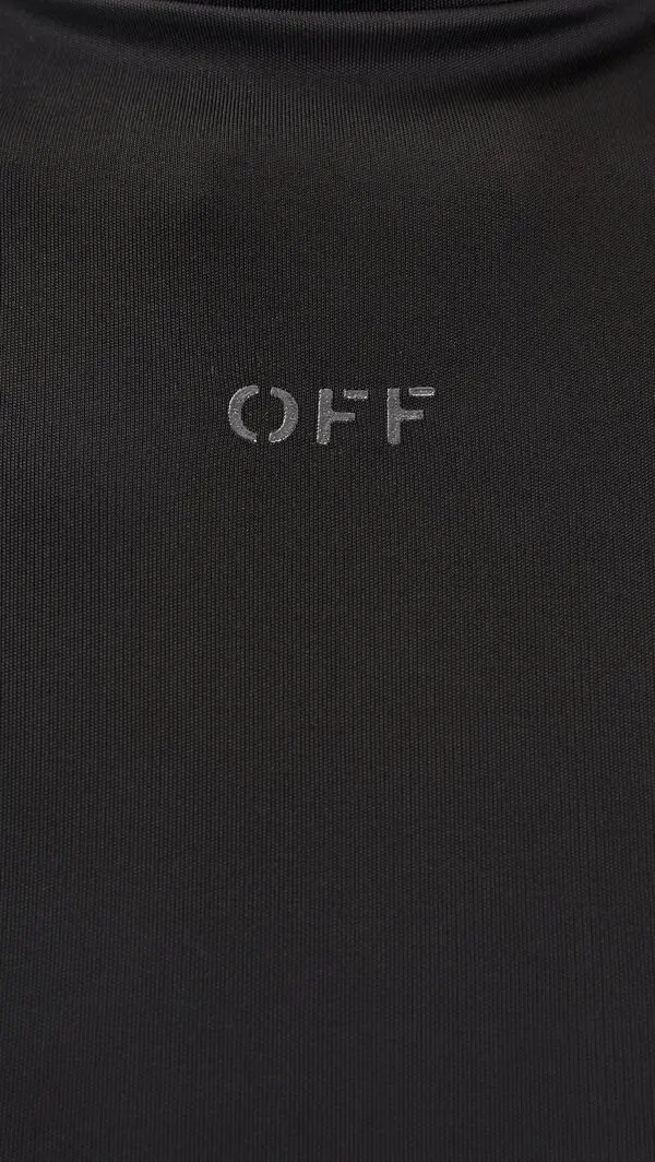 Off-White Fluid Jersey Midi Dress
