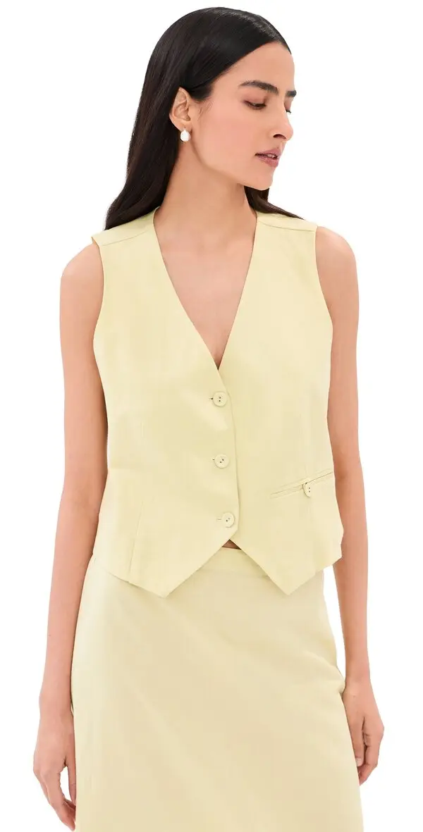 LE BOP Simone Vest - Honeydew
