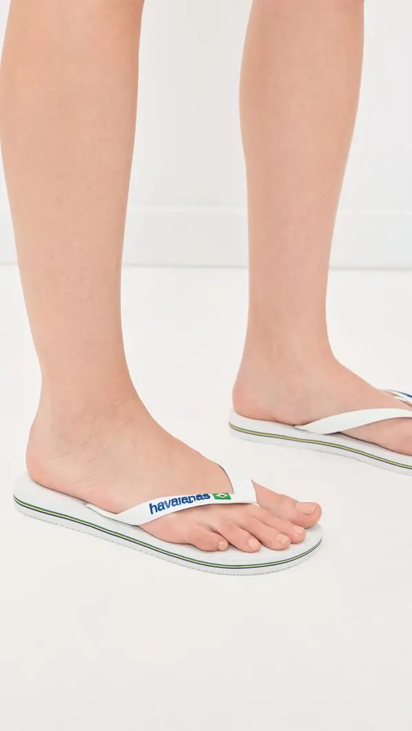 Havaianas Brazil Logo Sandals - White