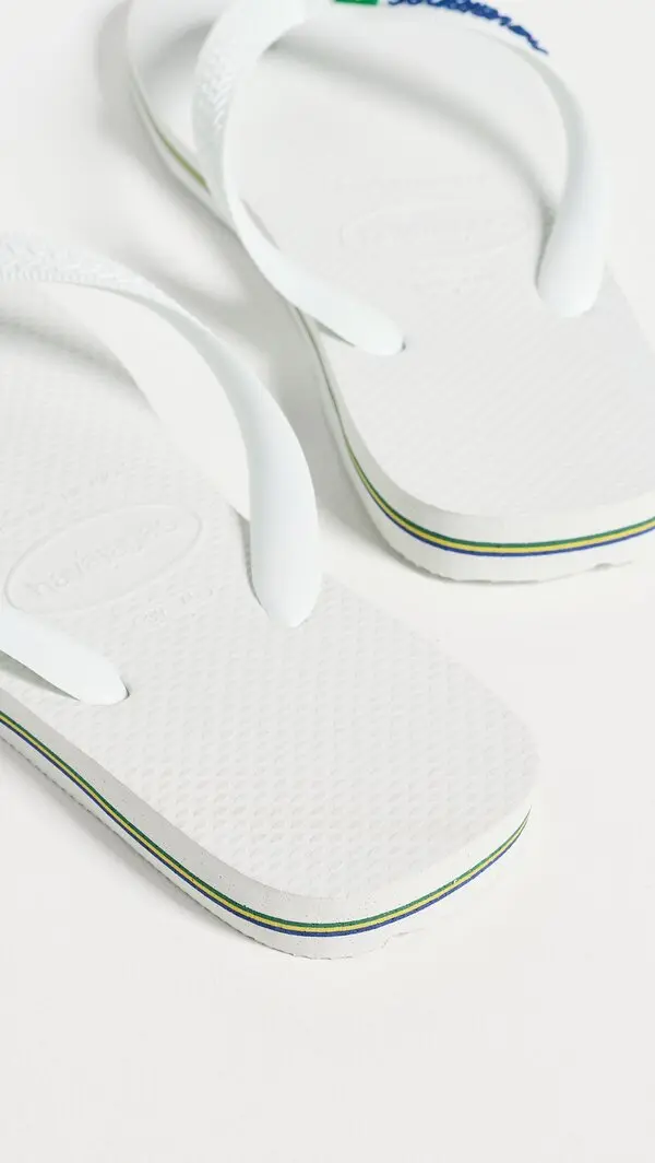 Havaianas Brazil Logo Sandals - White