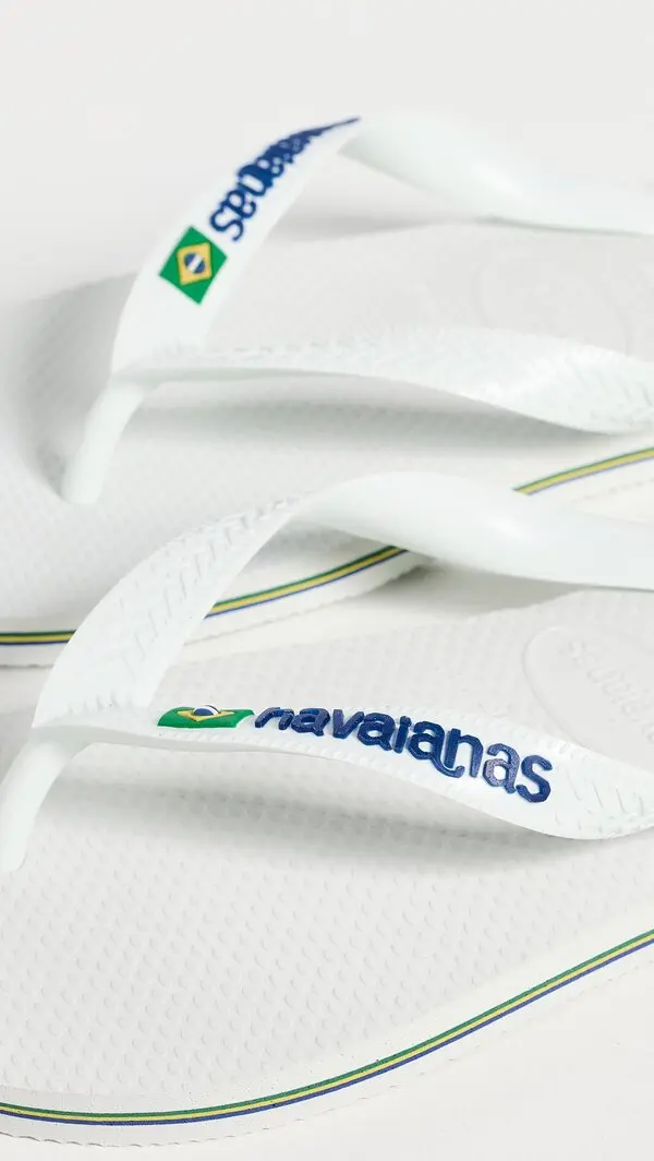 Havaianas Brazil Logo Sandals - White