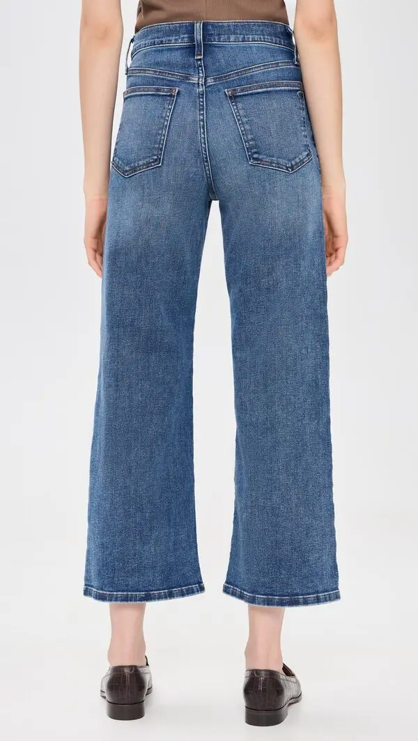 Madewell The Wide-leg Crop Super Stretch Denim Jean - Oneida Wash