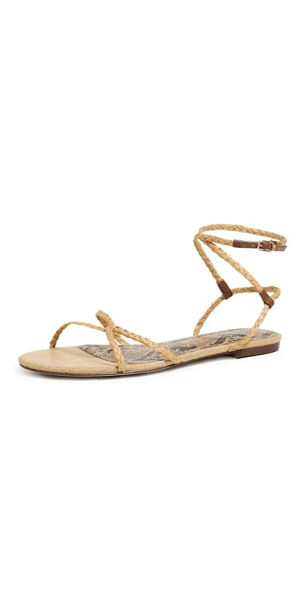 Sam Edelman Ellina Braided Sandals - Natural