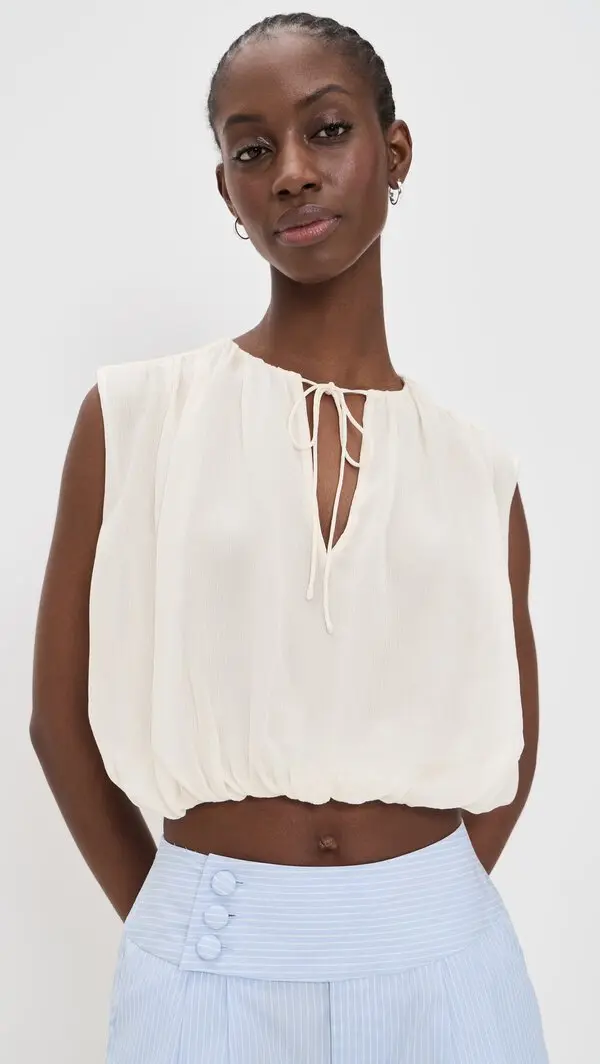FRAME The Wave Top - Cream