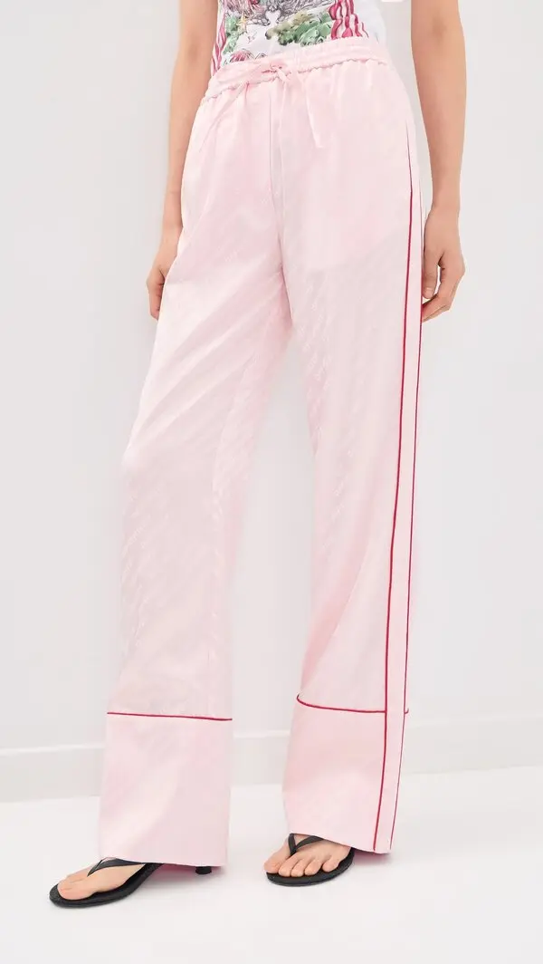 Off-White Satin Pajama Pants