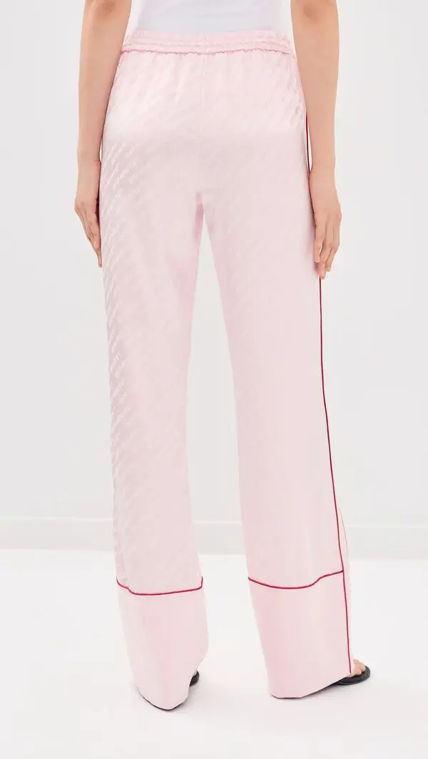 Off-White Satin Pajama Pants