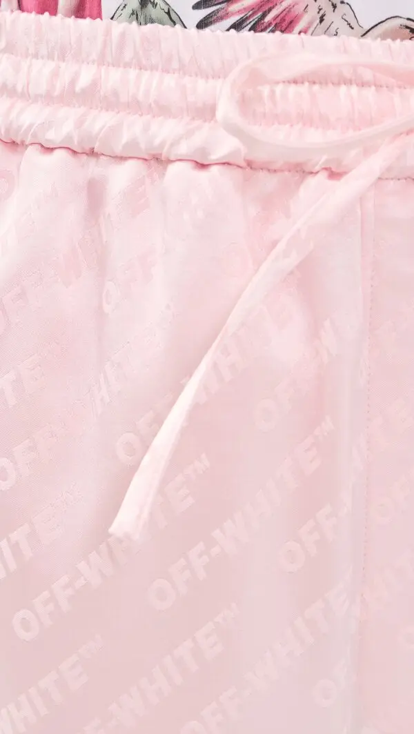 Off-White Satin Pajama Pants