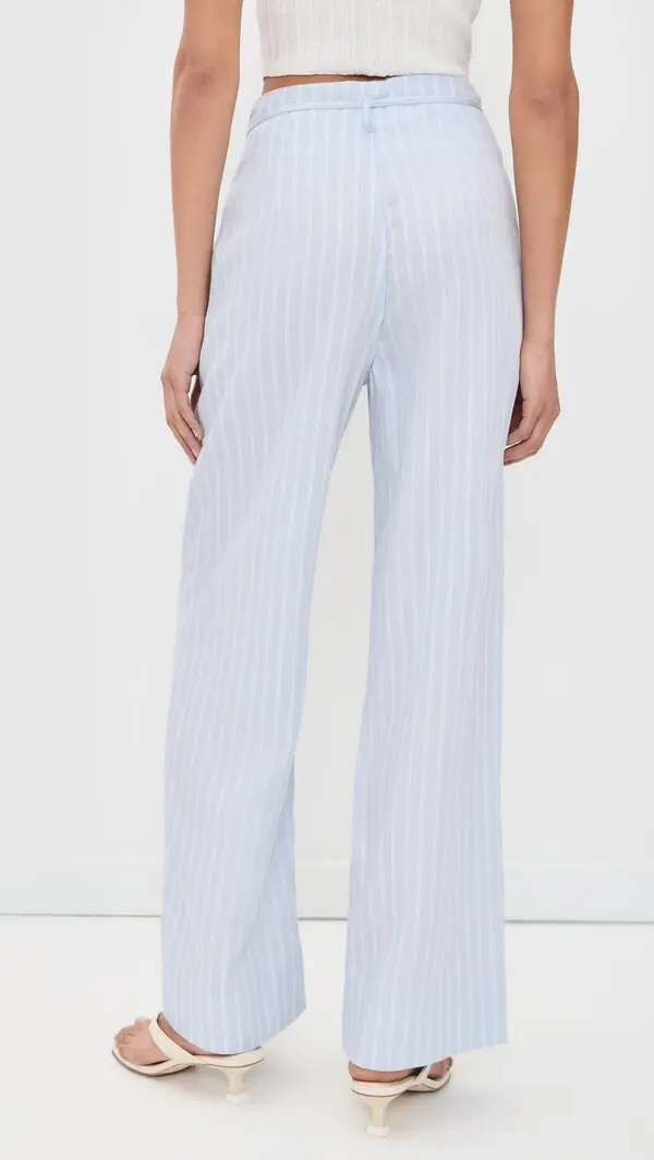 Onia Striped Paper Bag Waist Trousers