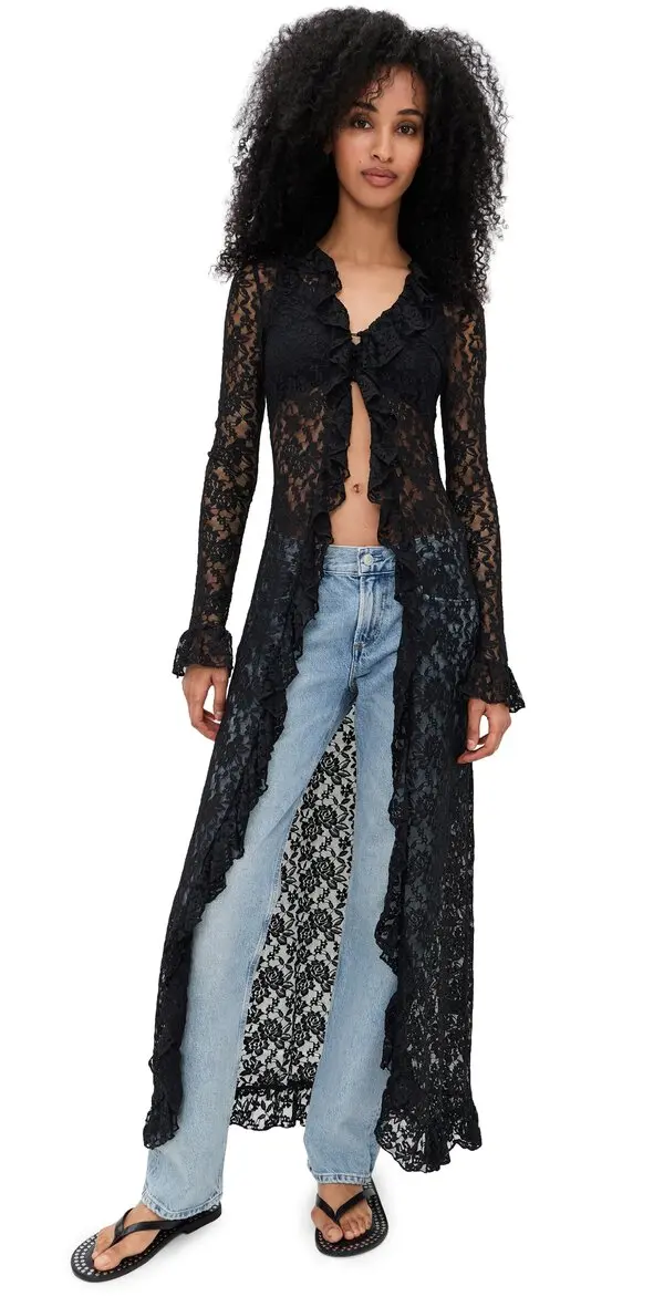 Lioness Long Nights Maxi Dress - Noir