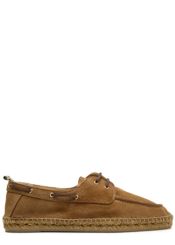 CastaÑer Nemo Suede Espadrille Loafers - Beige