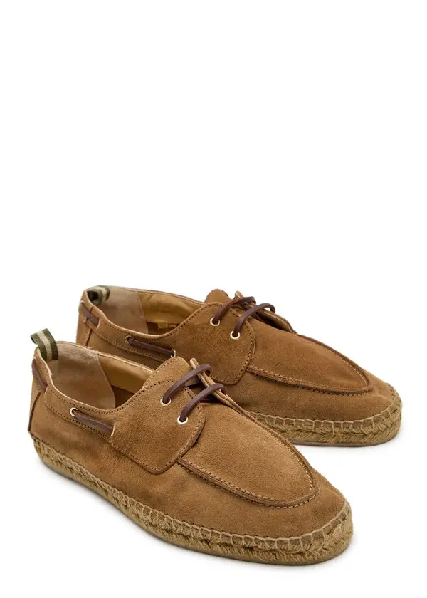 CastaÑer Nemo Suede Espadrille Loafers - Beige