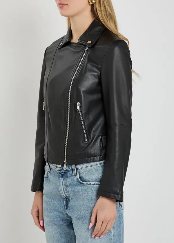 Emporio Armani Leather Biker Jacket