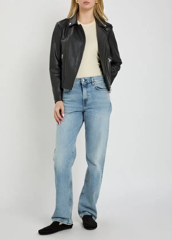 Emporio Armani Leather Biker Jacket