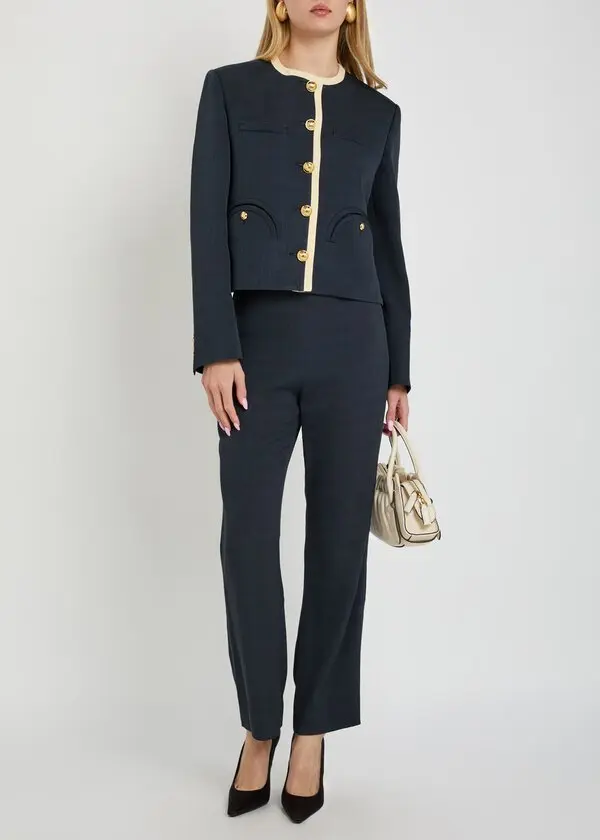 BLAZÉ MILANO Morelia Flared-leg Woven Trousers