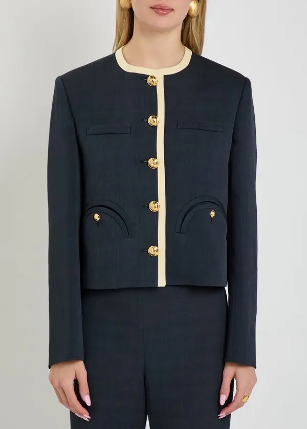 BLAZÉ MILANO Shamo Bolero Woven Jacket - Black