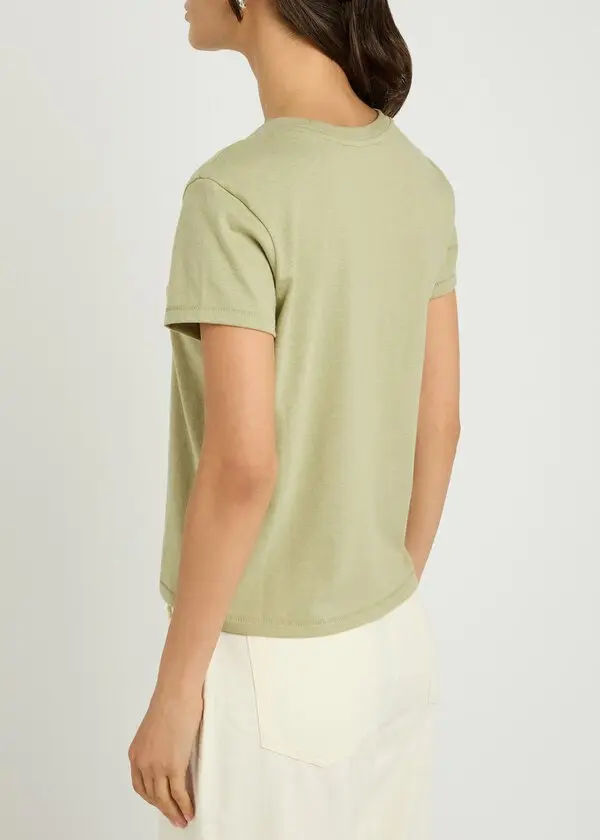 FRAME The Vintage Baby Cotton-blend T-shirt