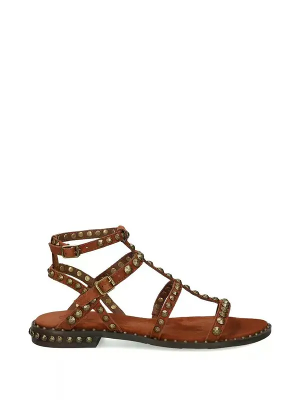 Ash Stud-embellished Sandals - Brown