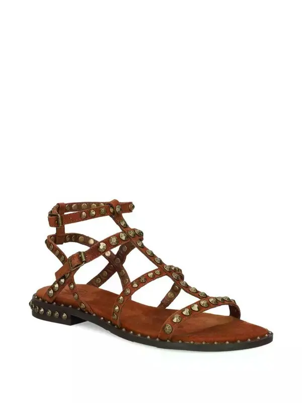 Ash Stud-embellished Sandals - Brown
