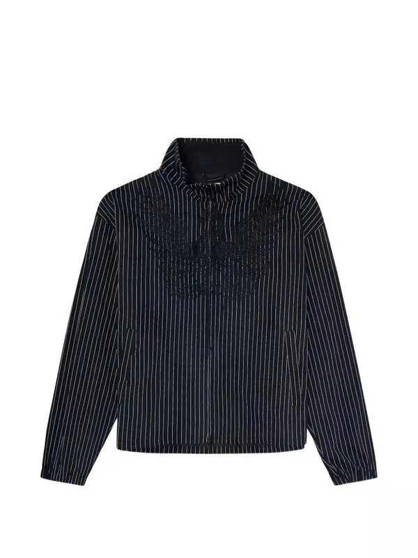 DIESEL® Pinstripe Phoenix Embroidered Jacket