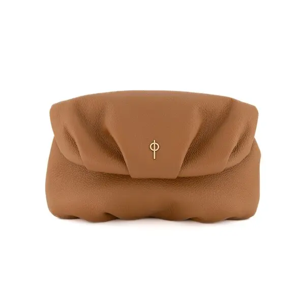 OTRERA Leda Leather Clutch - Brown
