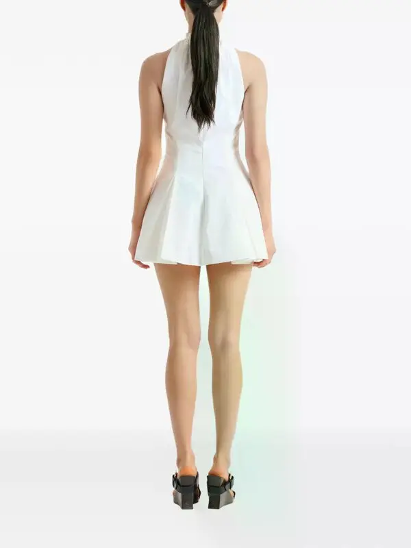Balmain Flared Cotton Poplin Dress