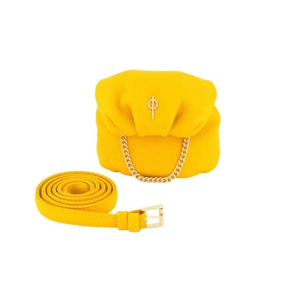 OTRERA Leather Belt Bag And Crossbody - Orange