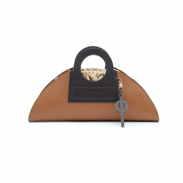OTRERA Mini Taco Leather Handheld Bag - Brown