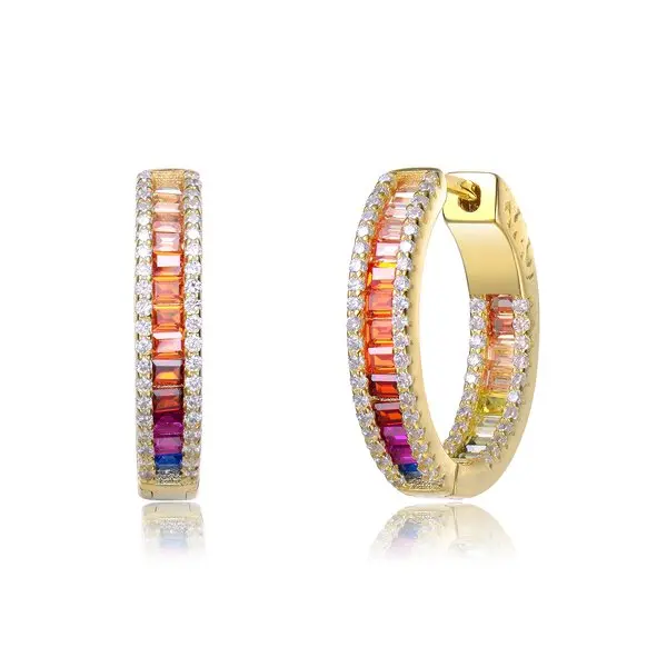 GENEVIVE Rachel Glauber Hoop Earrings - Gold