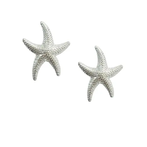 MAISON DE GALA Starfish Stud Earrings - Silver