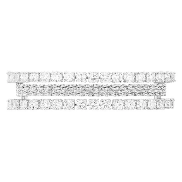 MAISON DE GALA Aurora Double Row Bracelet - Silver
