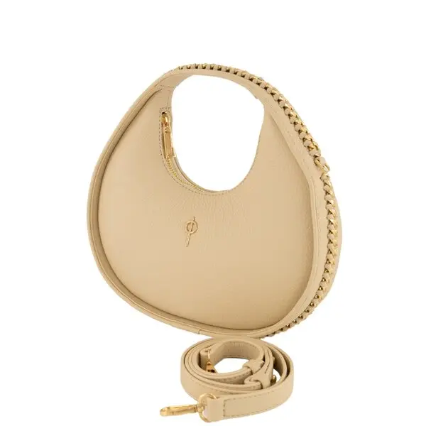 OTRERA Cylinder Leather Crossbody Bag - White