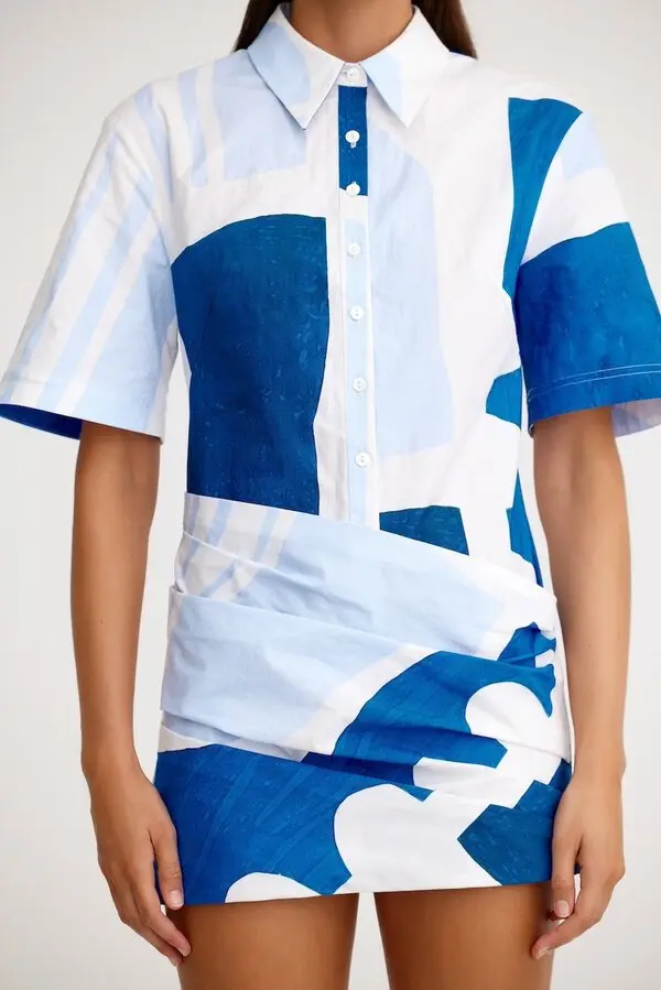 Significant Other Claire Printed Mini Dress