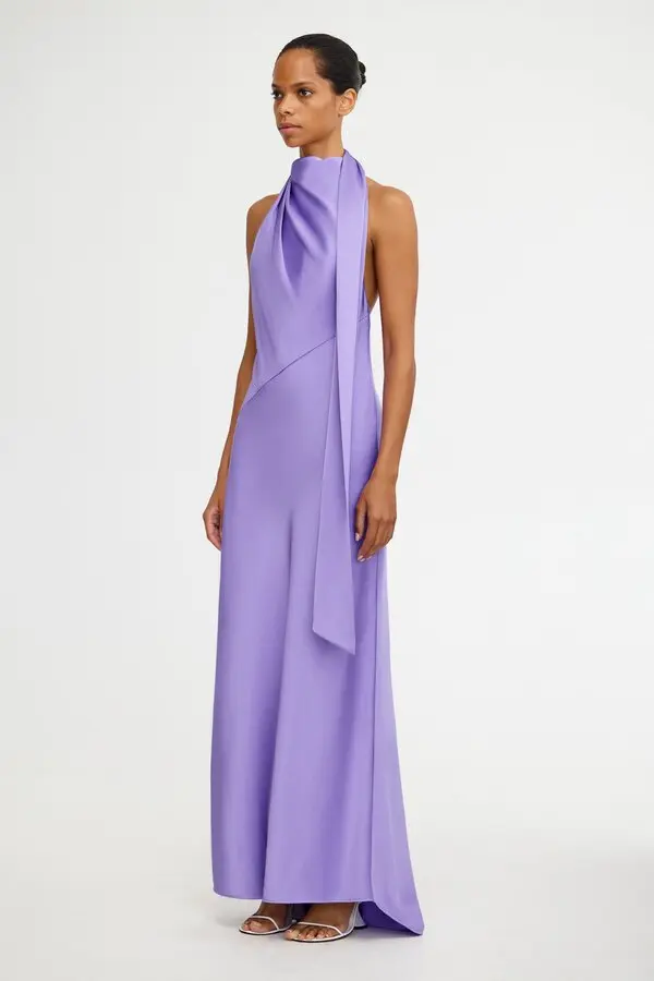 Significant Other Adriana Halter Gown - Lilac