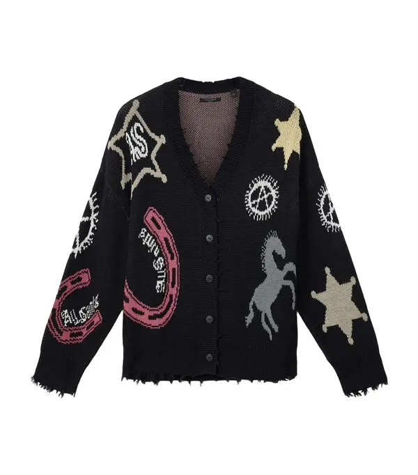 ALLSAINTS Cotton Jacquard Hester Cardigan