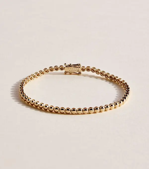 JENNIFER MEYER Mini Tennis Bracelet - Gold