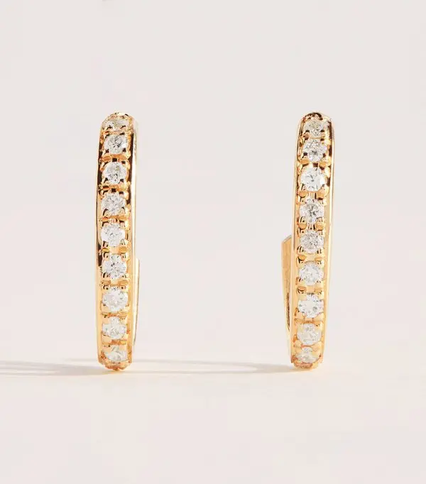 JENNIFER MEYER Medium Edith Stud Earrings - Gold