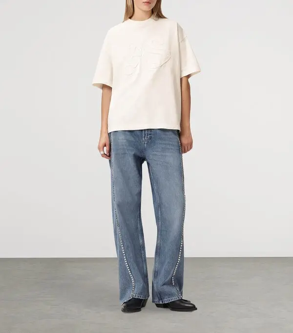 ALLSAINTS Organic Cotton Insignia Etta T-shirt - White
