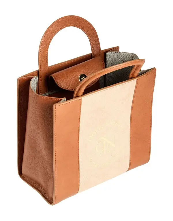DORIS NÉRÉE Handbag In Leather And Textile Fibers