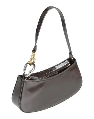 Staud Glossed-leather Baguette Bag