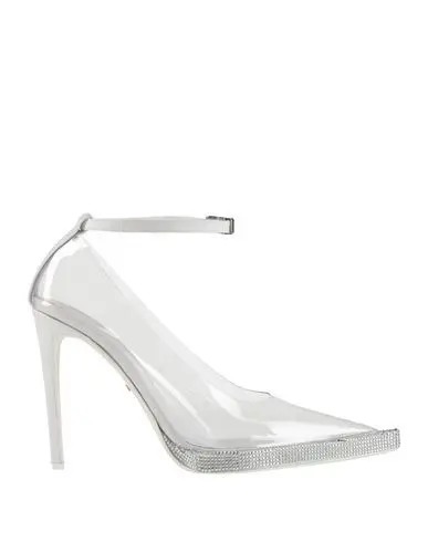 Gcds Stiletto Pumps With Buckle Strap - Transparent