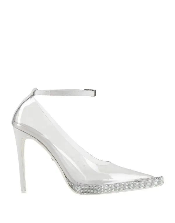 Gcds Stiletto Pumps With Buckle Strap - Transparent