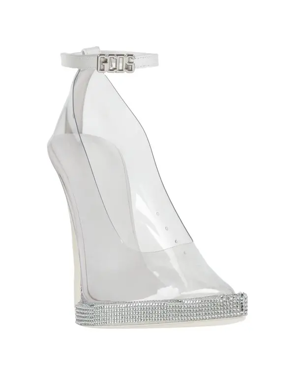Gcds Stiletto Pumps With Buckle Strap - Transparent