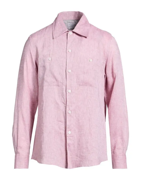 Brunello Cucinelli Shirt Size Linen - Pink