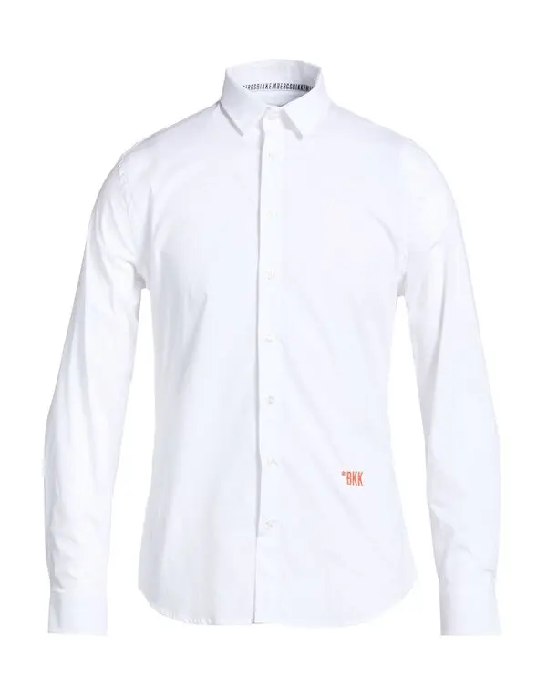 BIKKEMBERGS Shirt Size Cotton, Elastic Fibres