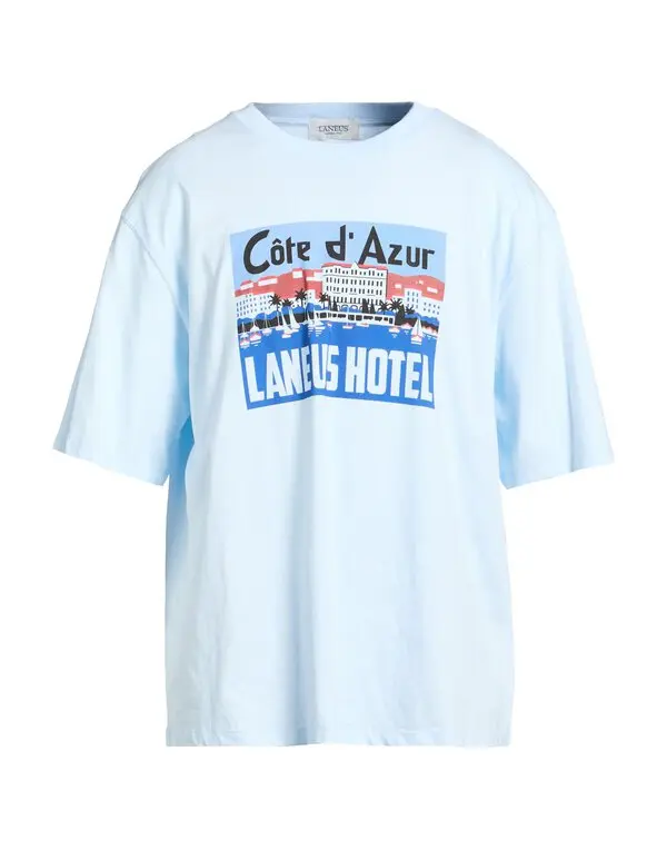 LANEUS T-shirt Size Cotton