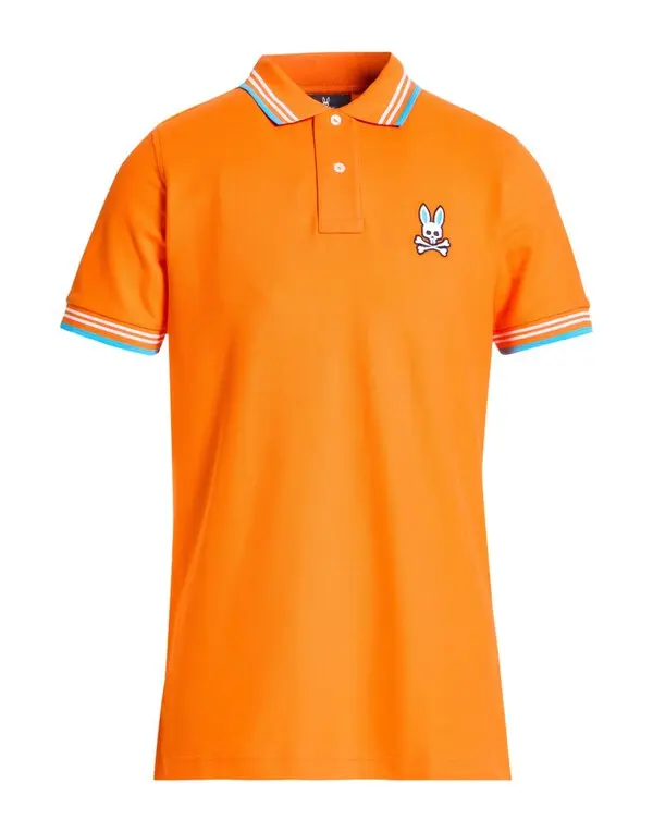 Psycho Bunny Polo Shirt Size Pima Cotton - Orange