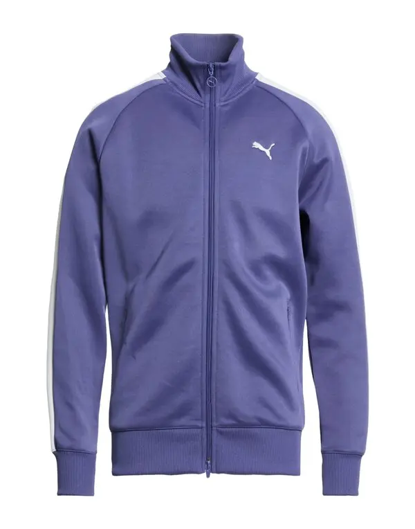 PUMA Sweatshirt With Embroidered Logo - Purple