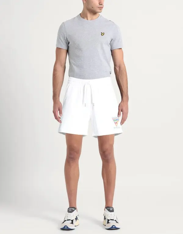 Casablanca Organic Cotton Tennis Club Shorts - White