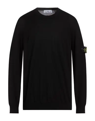Stone Island Virgin Wool Sweater - Black